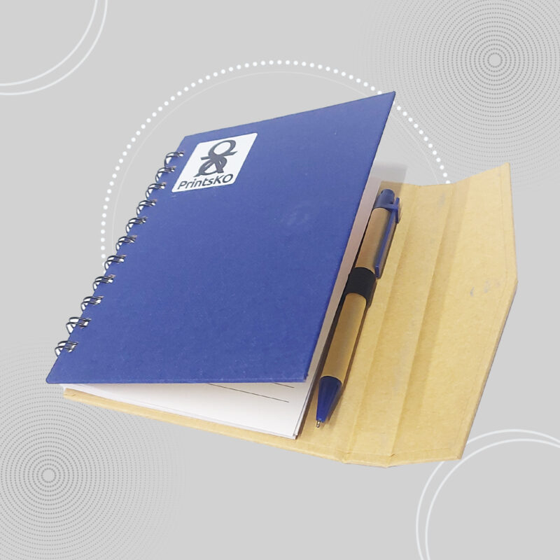 Magnetic Hard Bound Notebook Set with Sticky Notes and Pen - PrintsKO